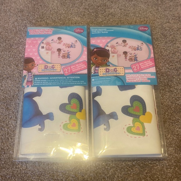 Disney | Wall Decor | Disney Doc Mcstuffins Wall Decorating 27 Wall Decals In Each Box New ...